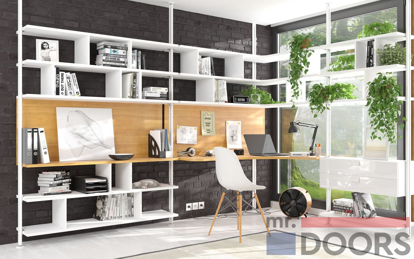 Кабинет, коллекция "Лофт" (арт. 061) - заказать мебель от Mr.Doors с доставкой. Купить в рассрочку