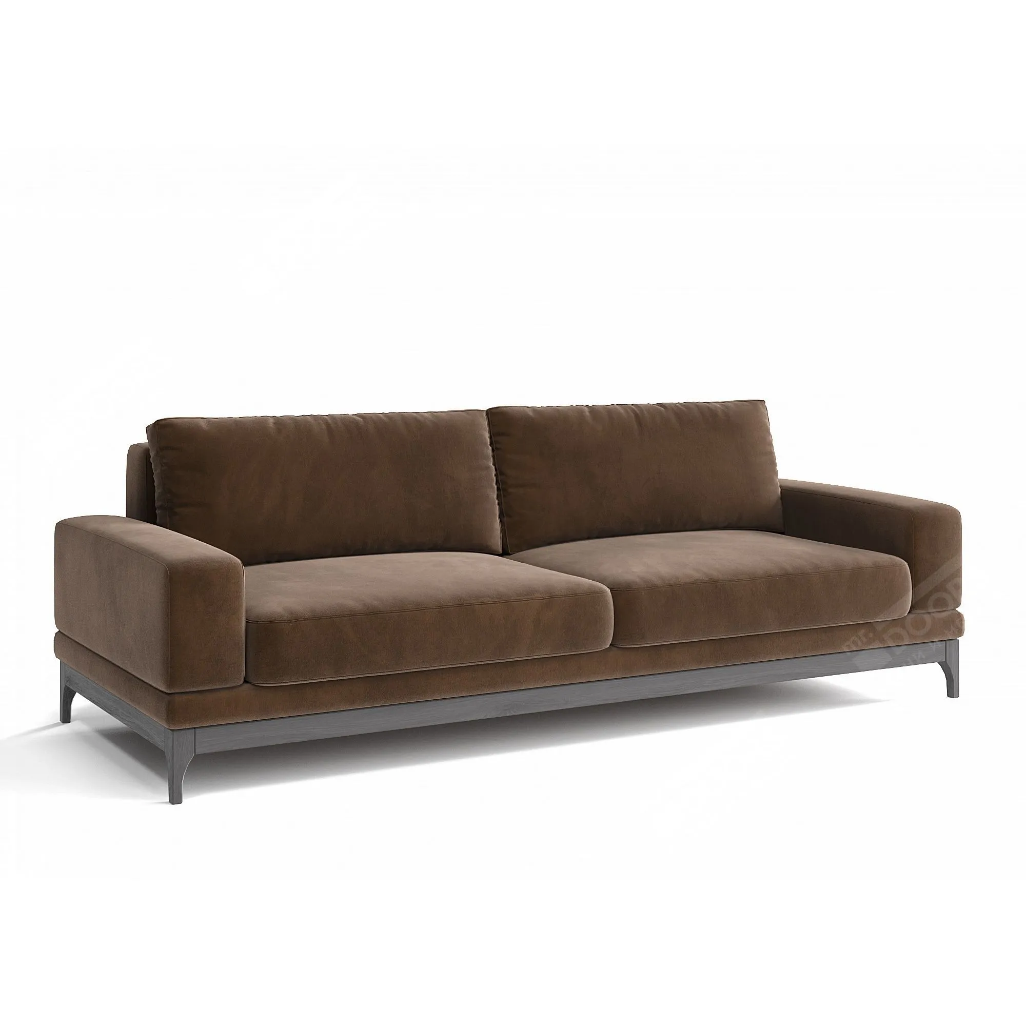Диван Manhattan, коричневый (арт. Sof064) купить по индивидуальным размерам в Москве и в Санкт ...